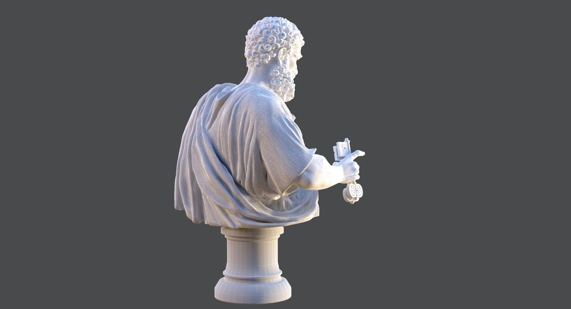 Saint peter basilica bust 3D model - TurboSquid 1326306