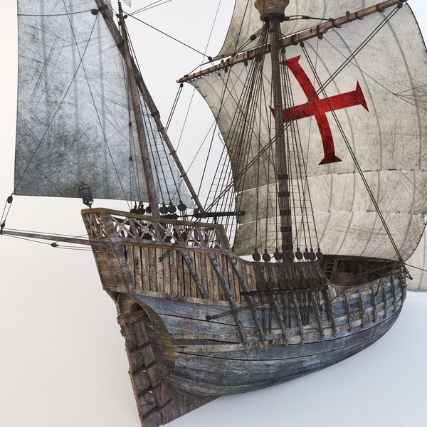 3ds max ship santa maria