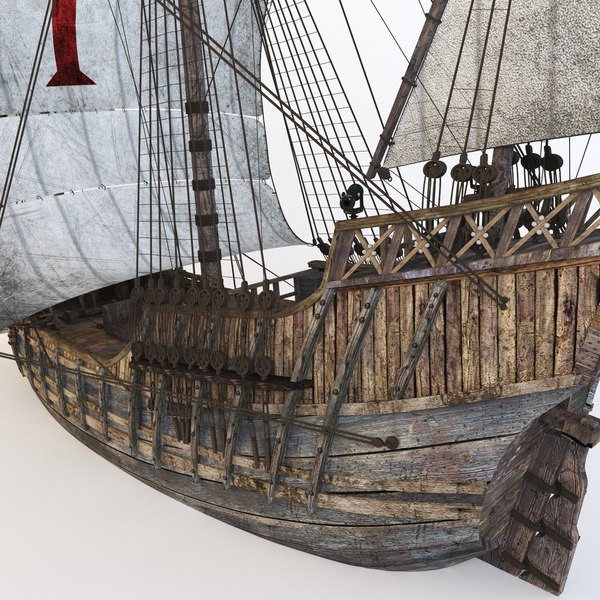 3ds max ship santa maria