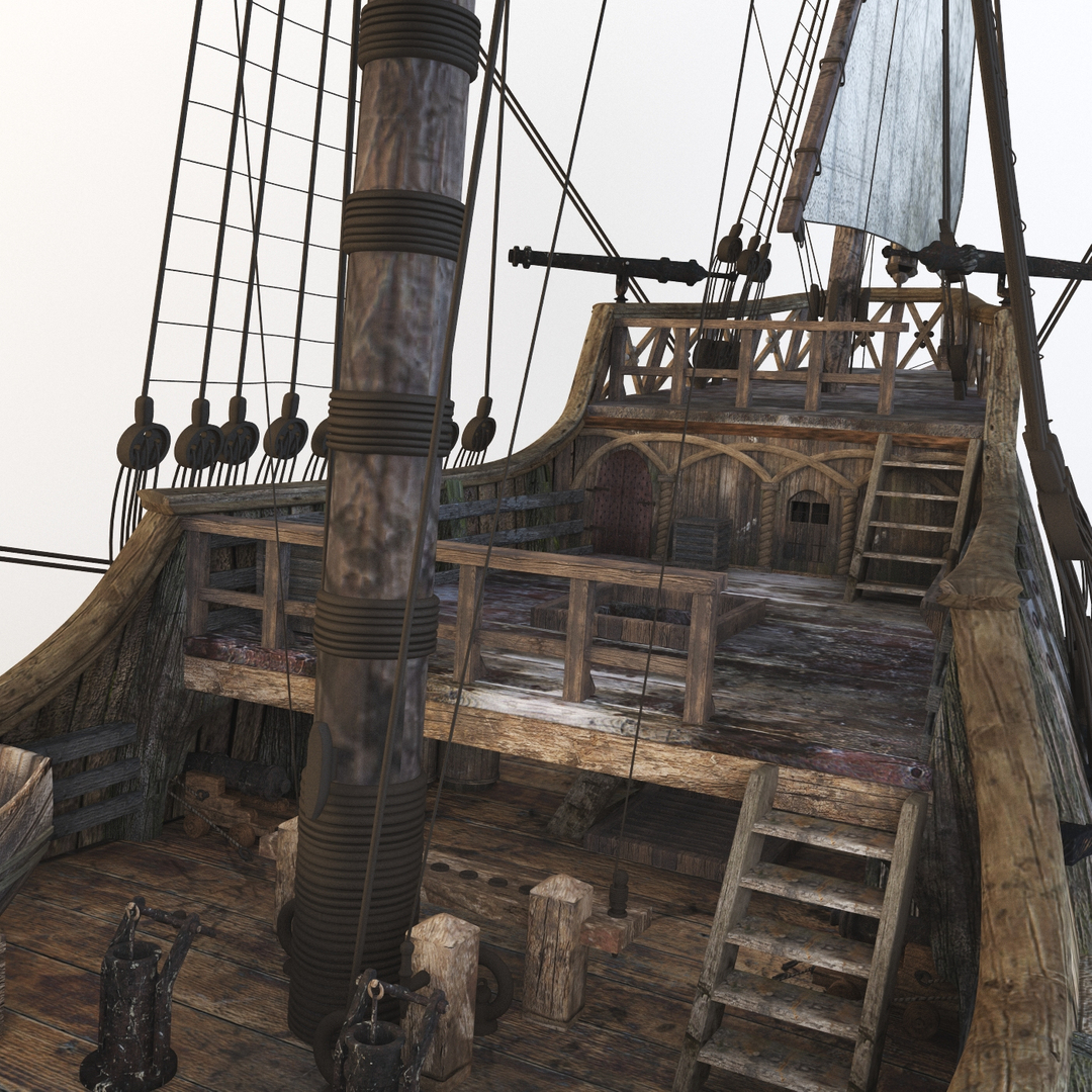 3ds max ship santa maria