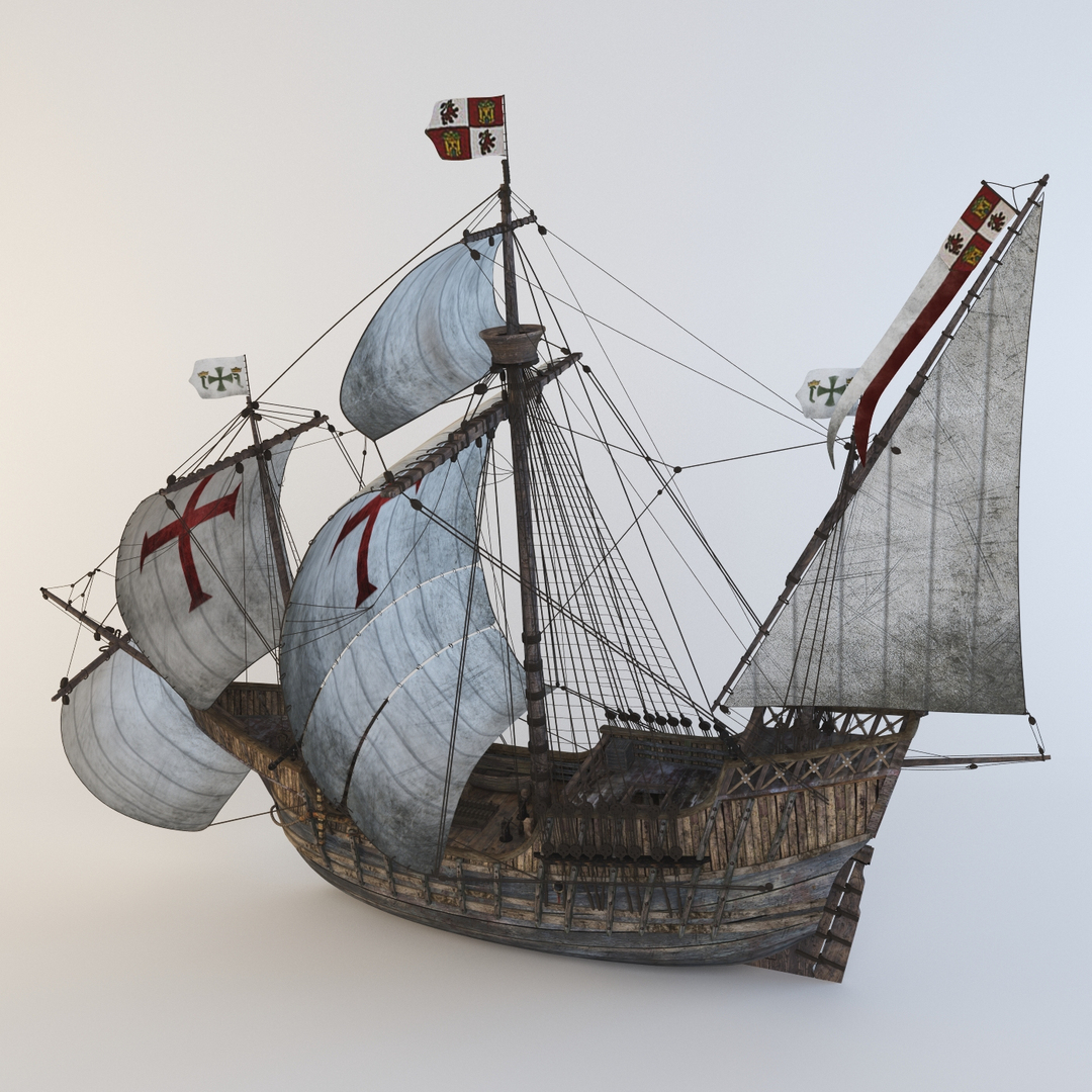 3ds max ship santa maria