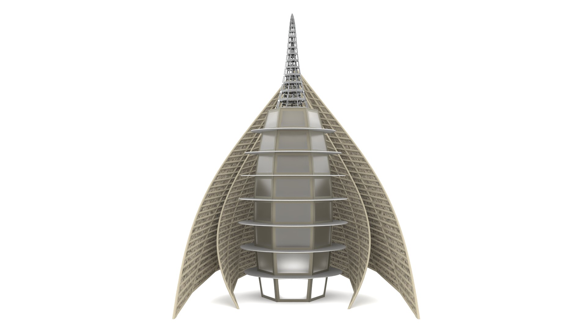 Sail Tower Model - TurboSquid 2418326