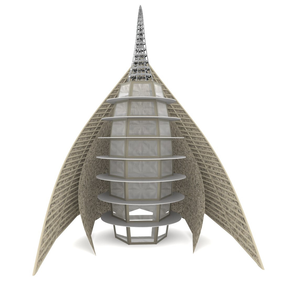 Sail Tower Model - TurboSquid 2418326