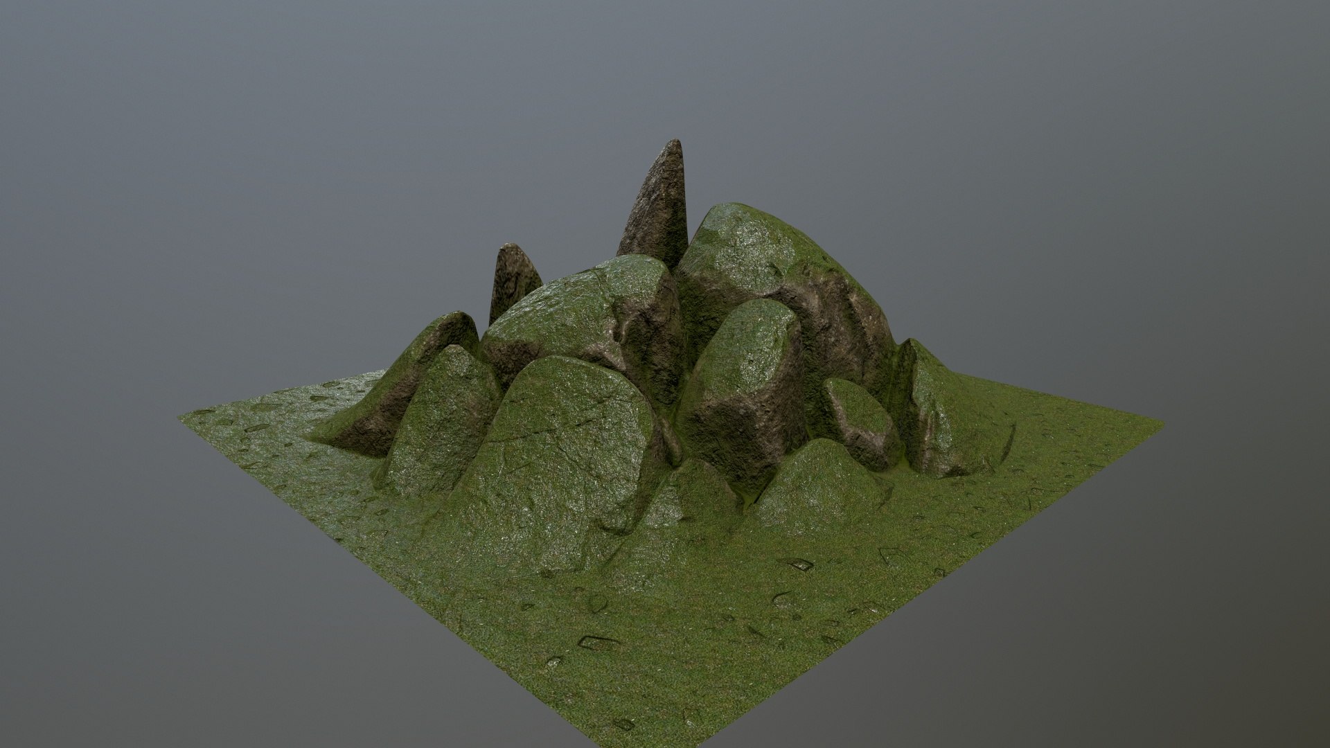 Moss rock 3D model - TurboSquid 1445391