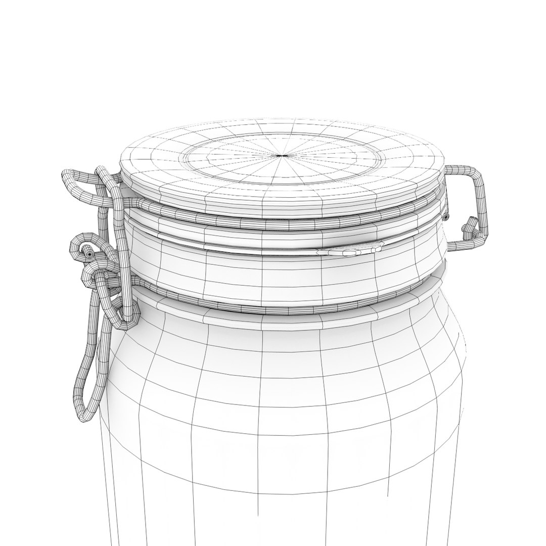 3d Glass Jar