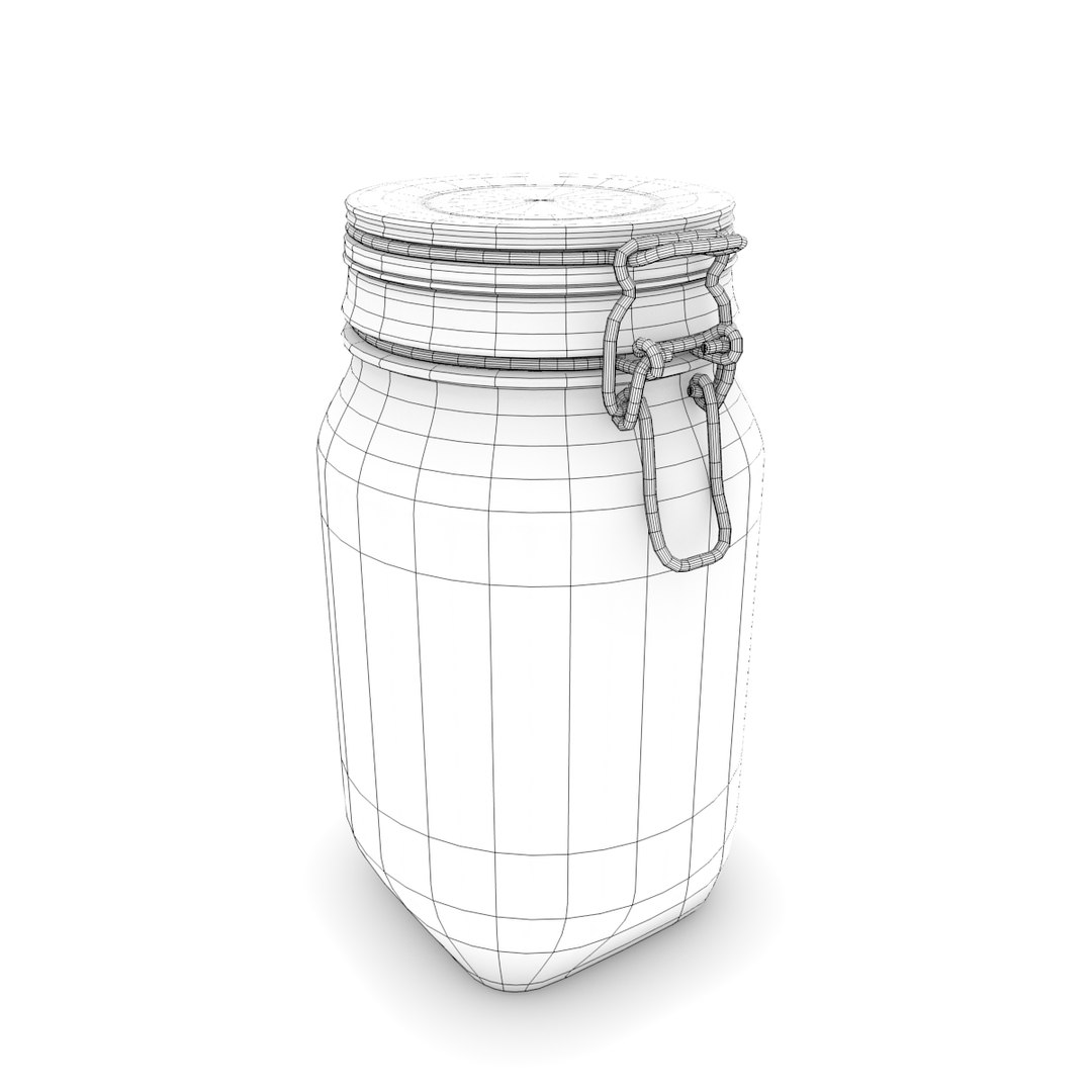 3d Glass Jar