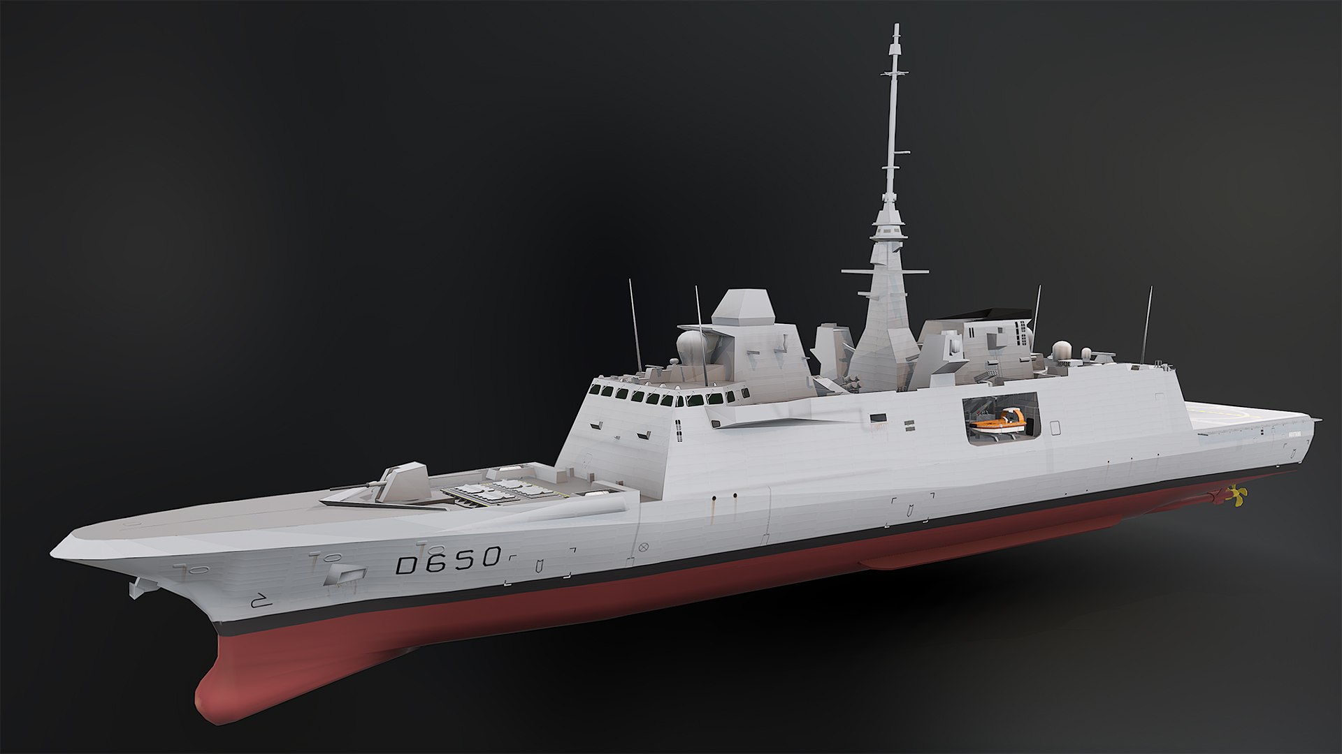 Aquitaine frigate Modelo 3D - TurboSquid 1980380