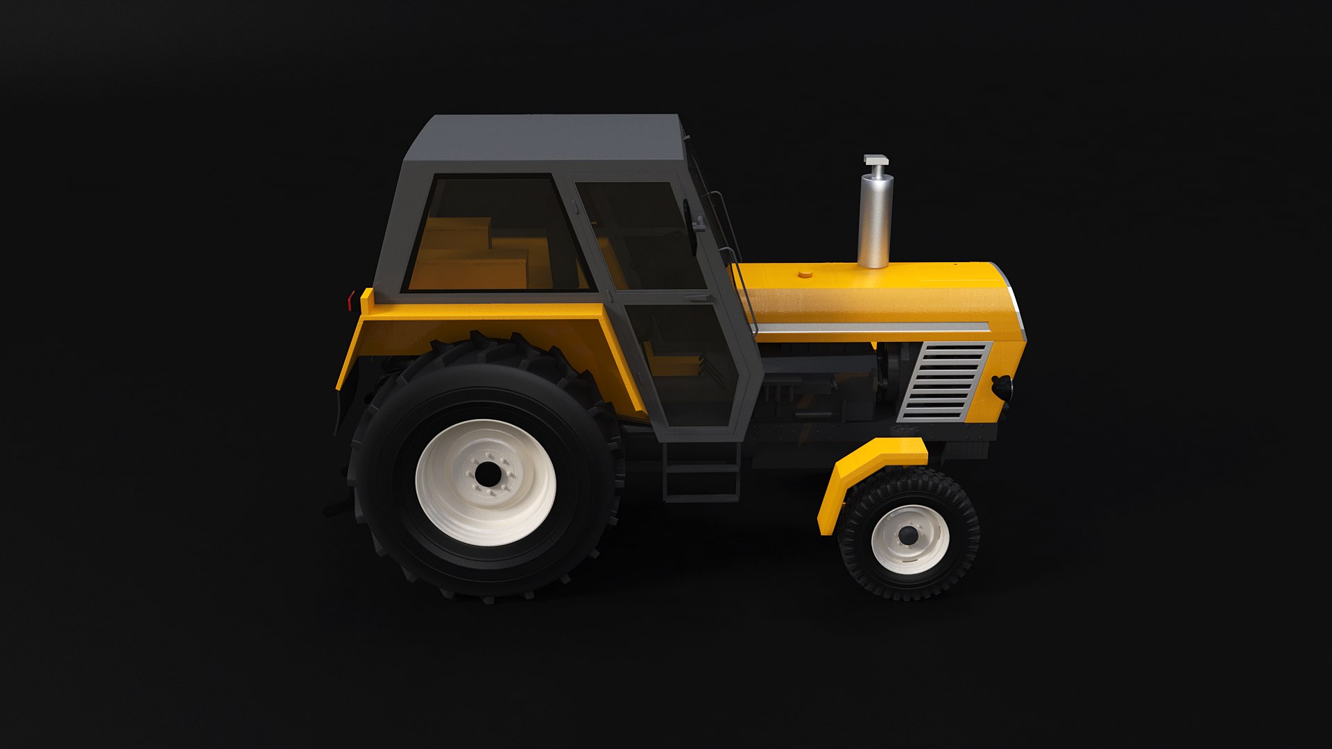 3D Farm Vintage Tractor - TurboSquid 1879339