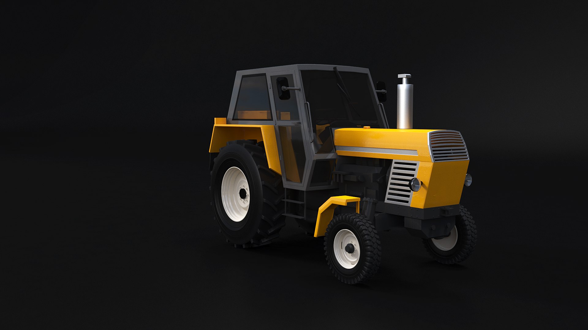 3D Farm Vintage Tractor - TurboSquid 1879339