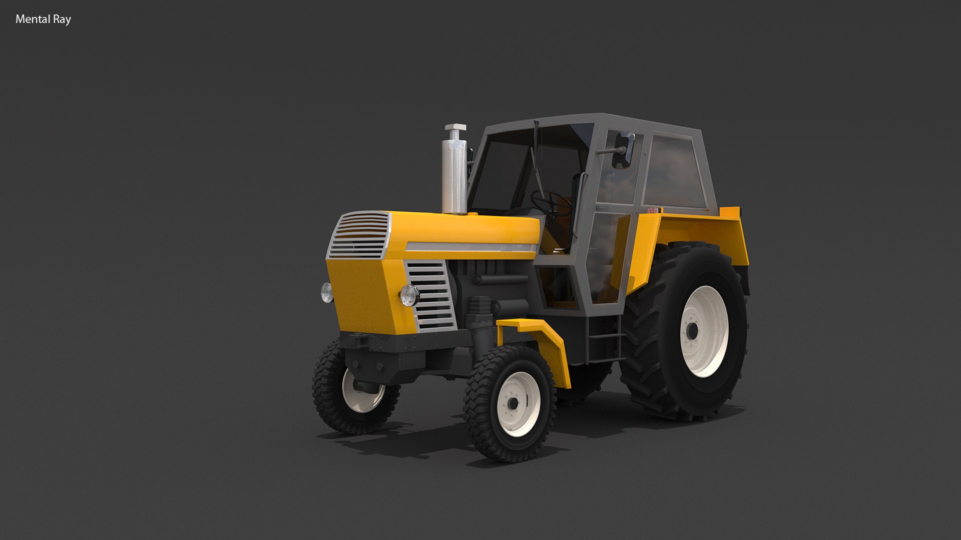 3D Farm Vintage Tractor - TurboSquid 1879339