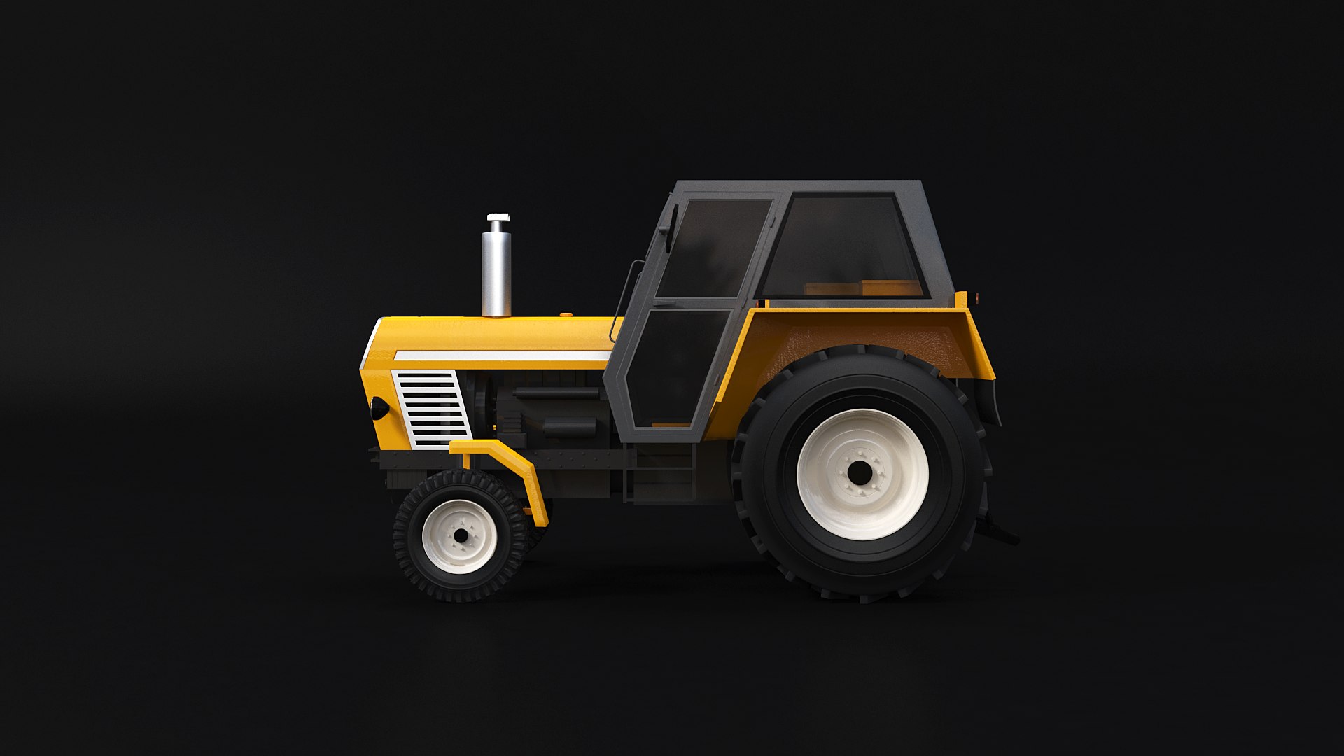 3D Farm Vintage Tractor - TurboSquid 1879339