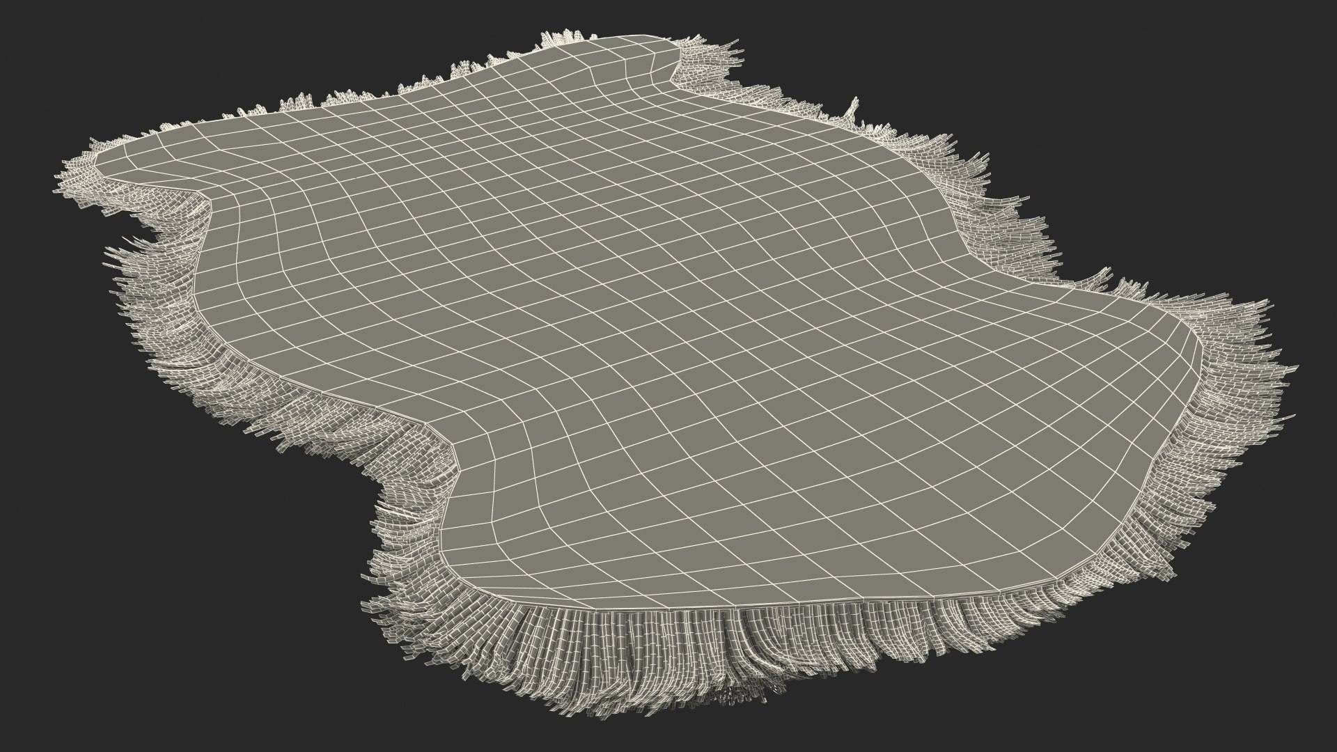 3D Natural Sheepskin Rug Grey Fur - TurboSquid 1828890