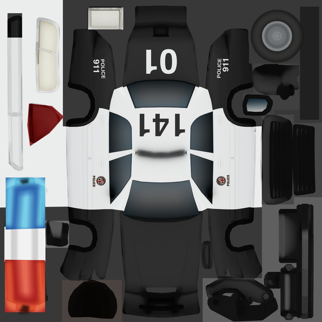 Los Angeles Police Car Model - TurboSquid 1168098