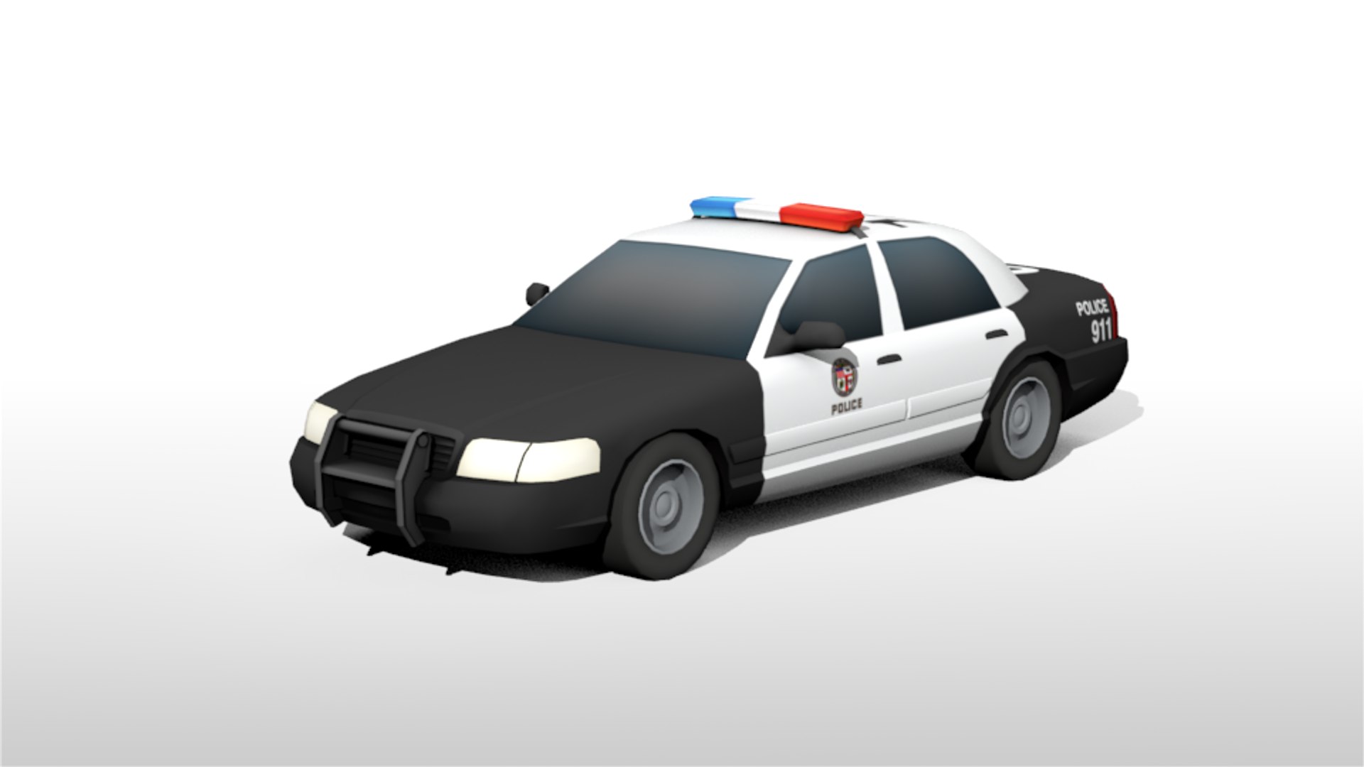 Los Angeles Police Car Model - TurboSquid 1168098