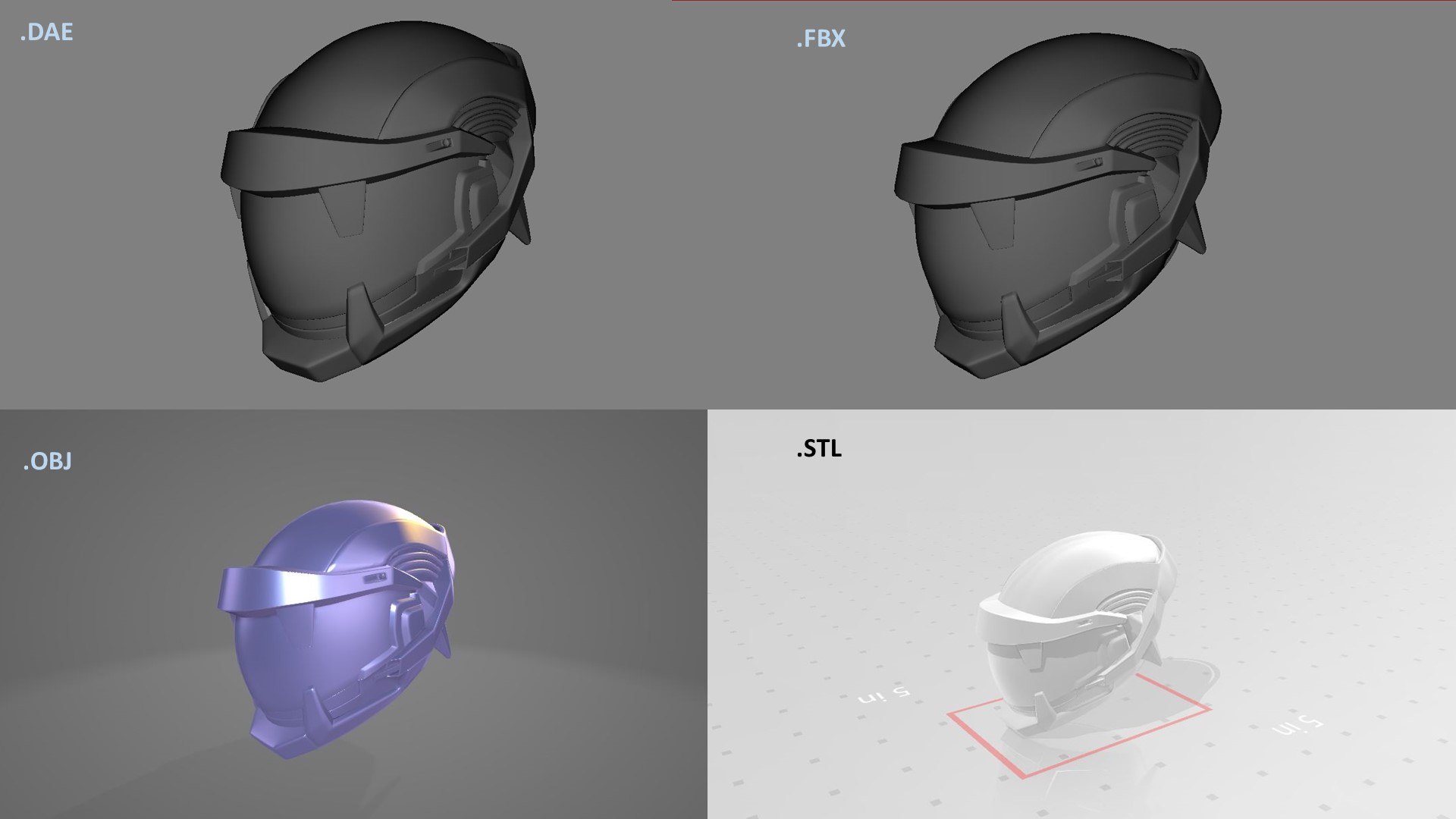 3D SciFi Helmet Base Mesh SCH2 - TurboSquid 1808106