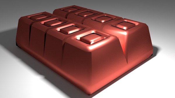 chocolate bar 3d model