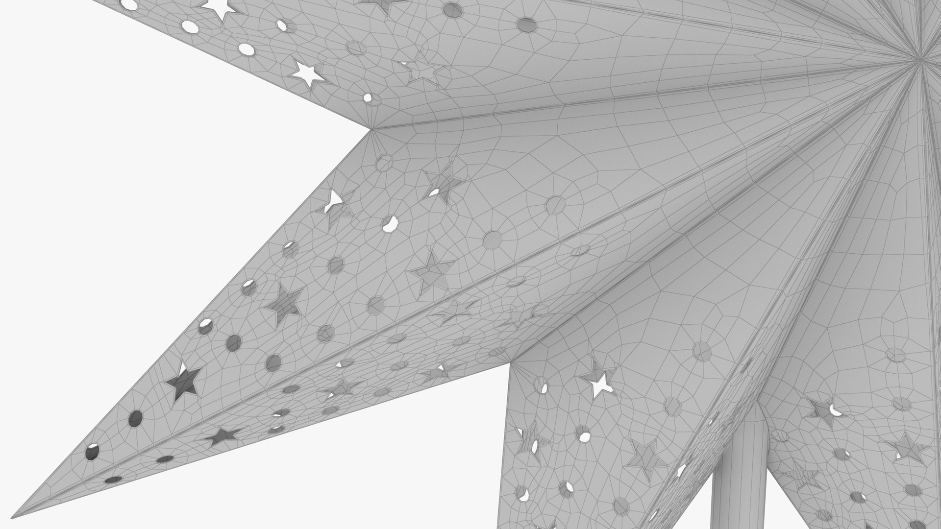 Standing Christmas Paper Star V1 3D Model - TurboSquid 2313459