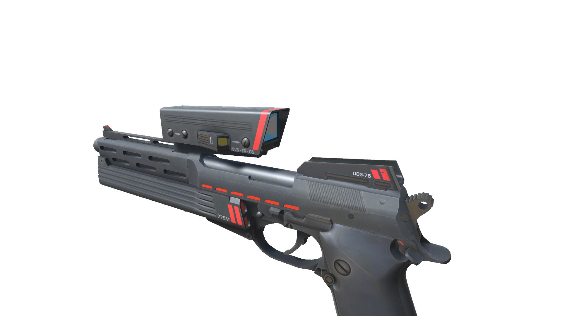 3D 21-AMJ9gun Model 3d Game Ready Model Low-poly 3D Model - TurboSquid ...