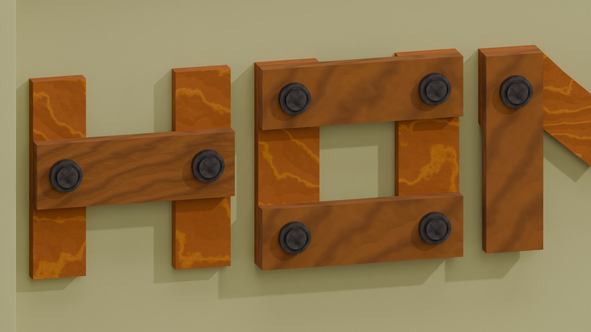 Free 3D Wood Sign HOME - Free 3D - TurboSquid 2428956