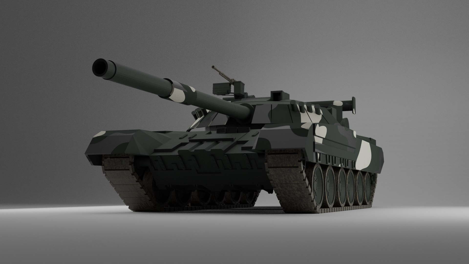 3D Model T80 Russian Main Battle Tank - TurboSquid 1818301