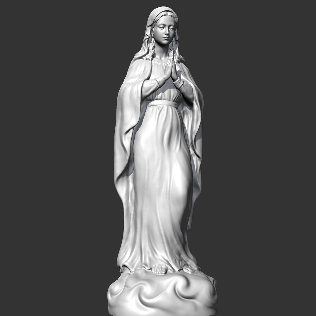 Virgin Mary Statue V2 3D Print Model 3D Model - TurboSquid 2156263