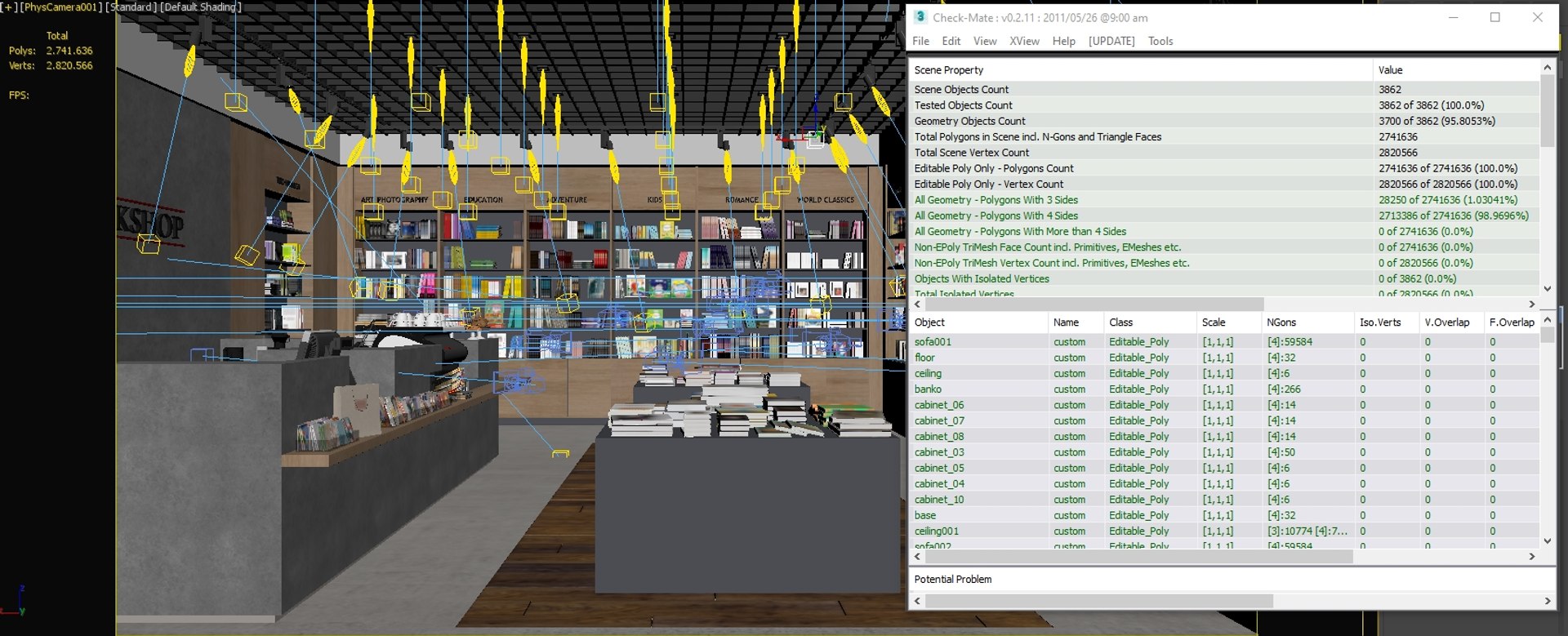 3D Bookstore Interior Design - TurboSquid 1906786