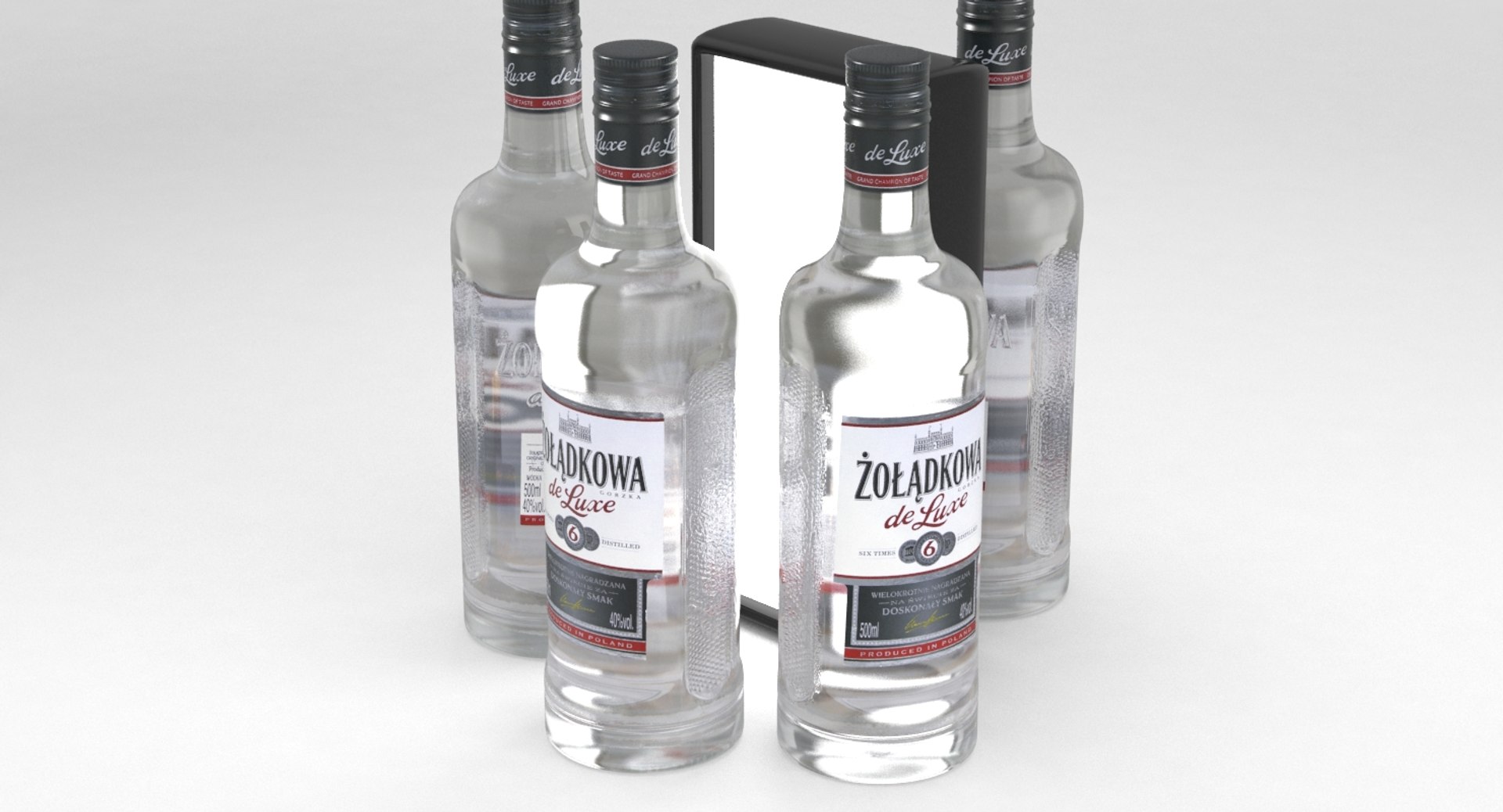 Vodka Bottle 3D Model - TurboSquid 1252397
