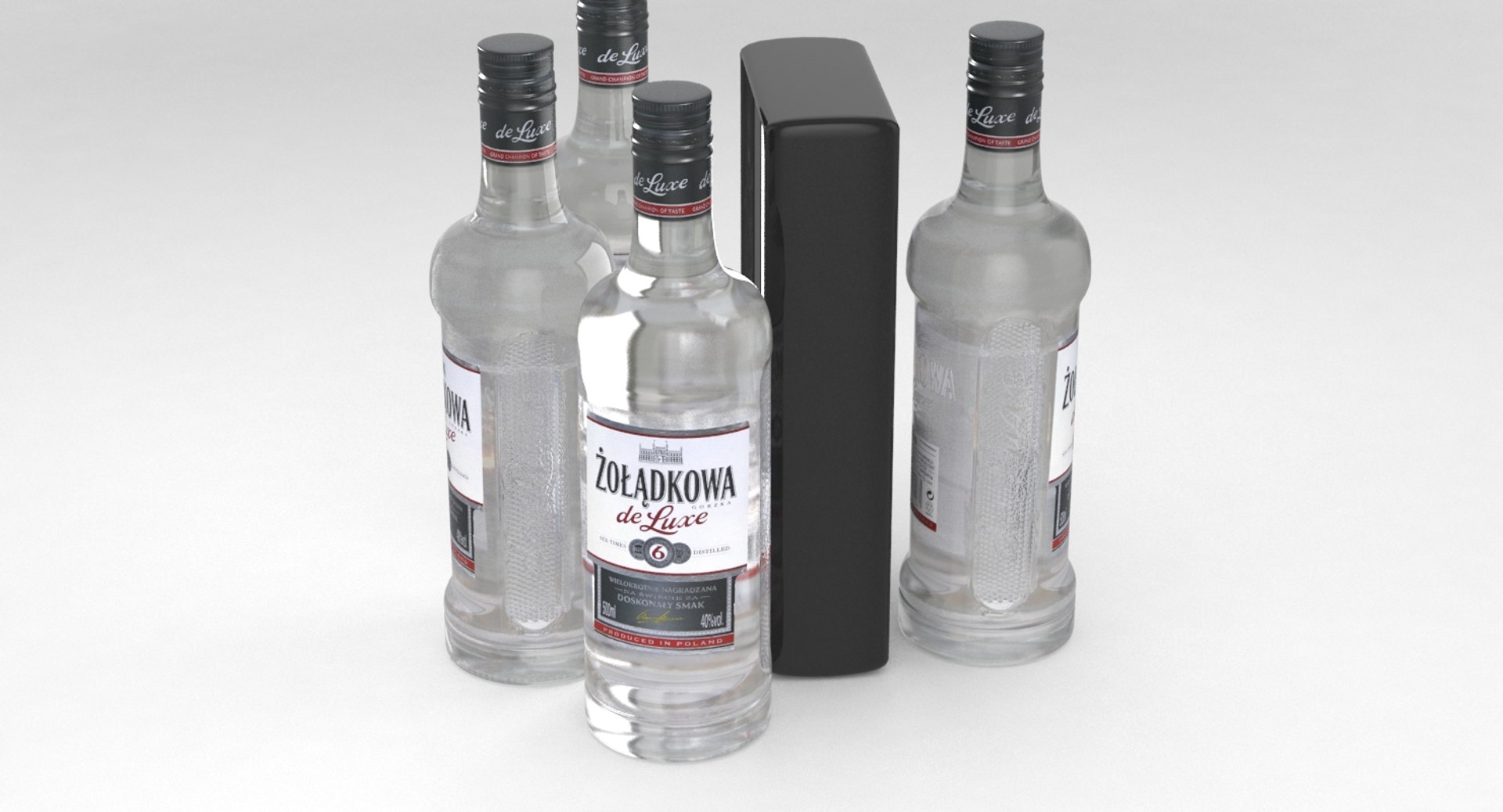 Vodka Bottle 3D Model - TurboSquid 1252397