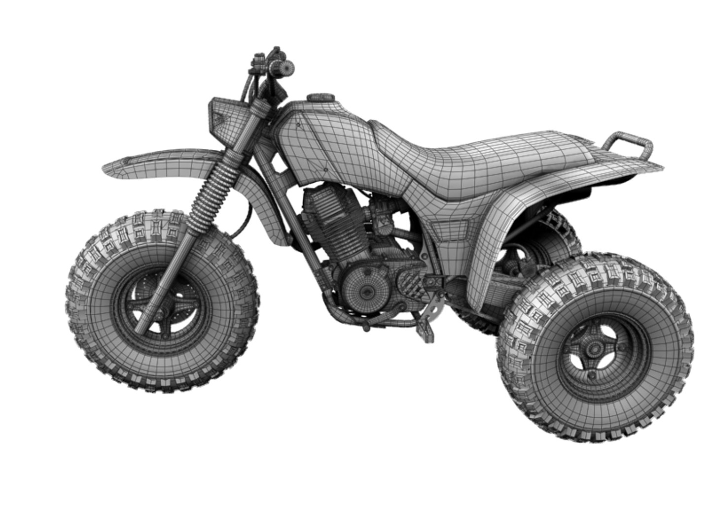 3d Model Honda Atc200x 1984