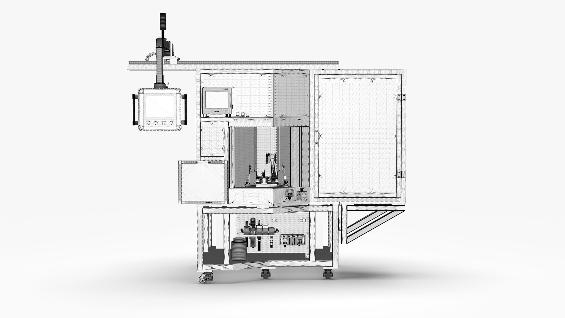 3D Model Full Automatic Motor Rotor Magnetization And Synthesis Machine ...