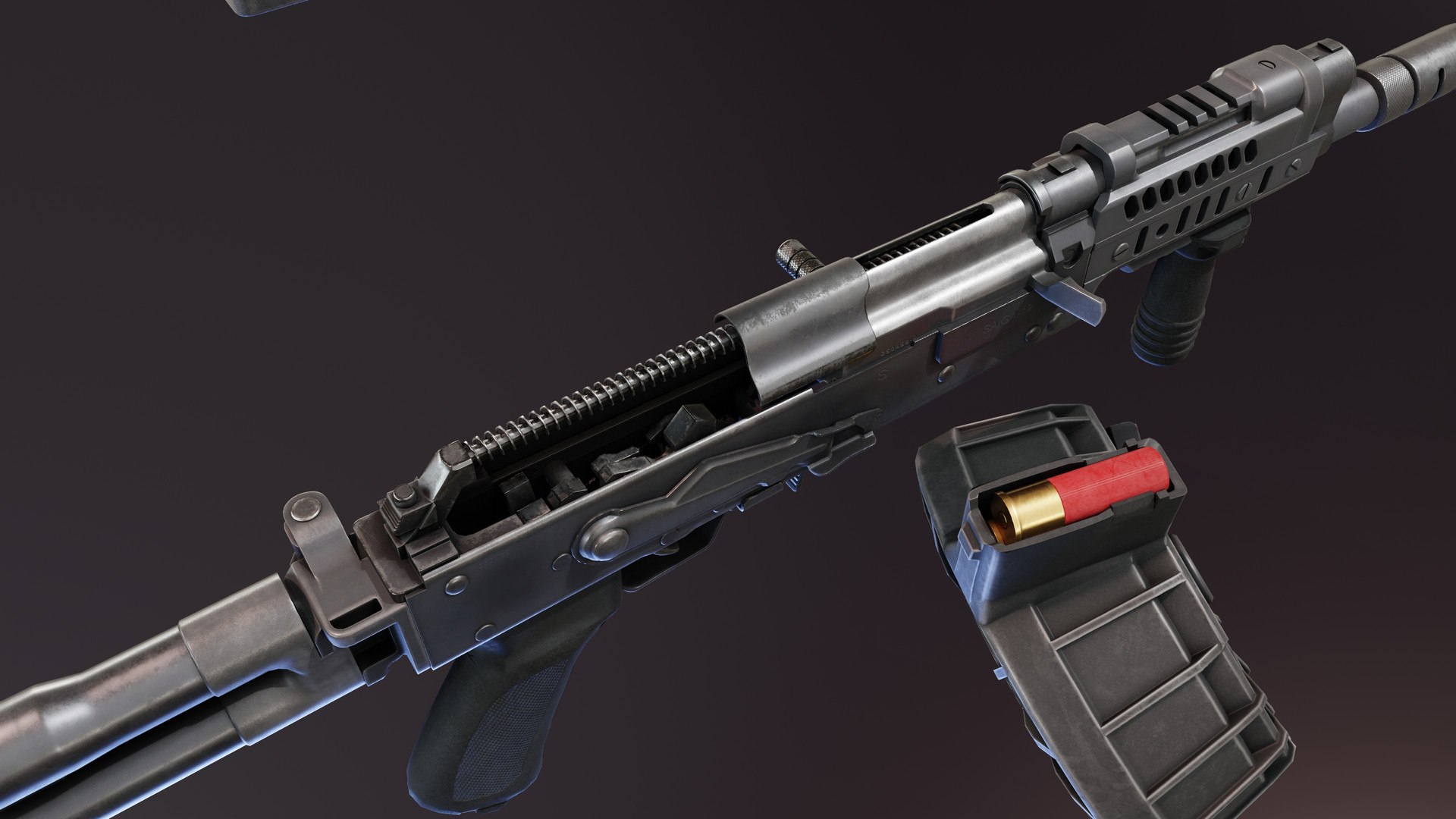Saiga 12 Custom 3D Model - TurboSquid 2184336