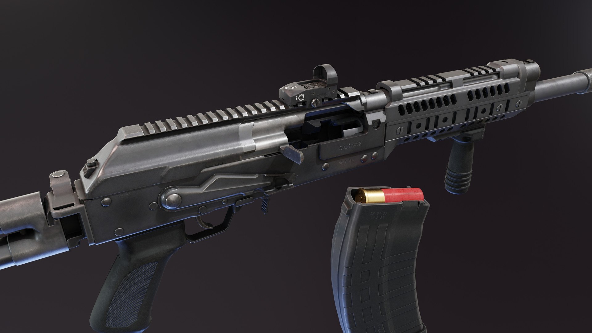 Saiga 12 Custom 3D Model - TurboSquid 2184336