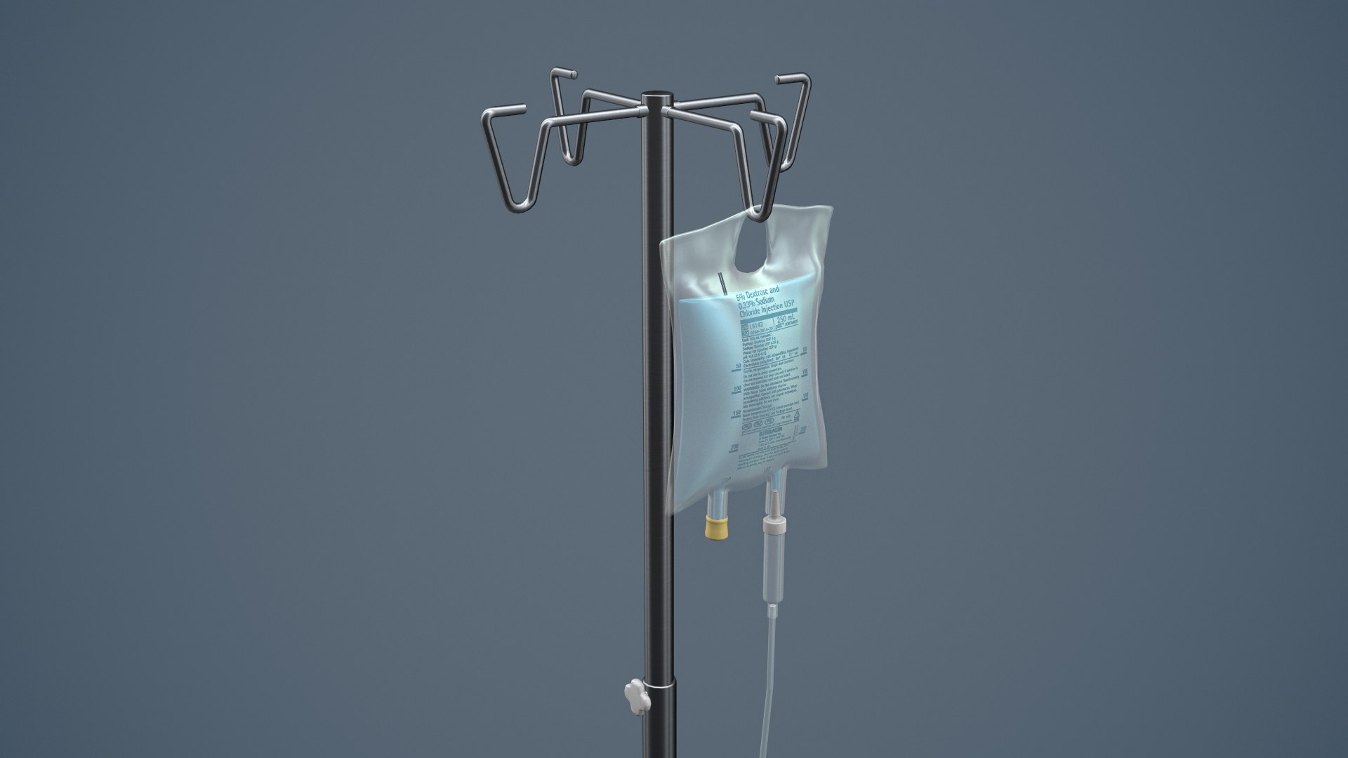 Dropper Stand with Bag 3D model - TurboSquid 2084044