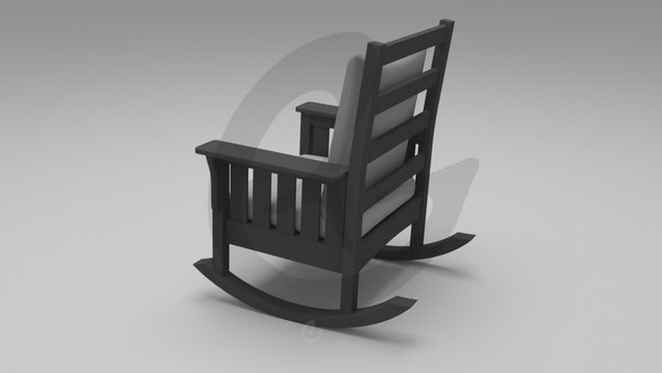3d rocking chair