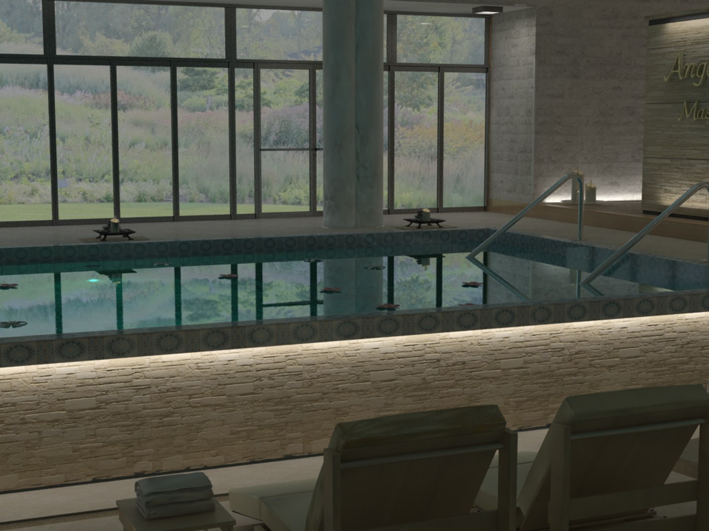 3d Model Spa Message