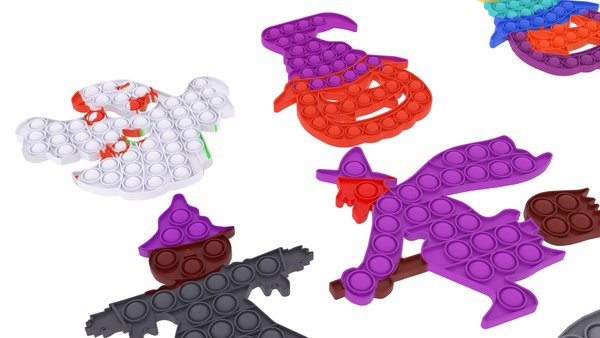 Halloween Pop It Fidget Toys Set model - TurboSquid 1780318
