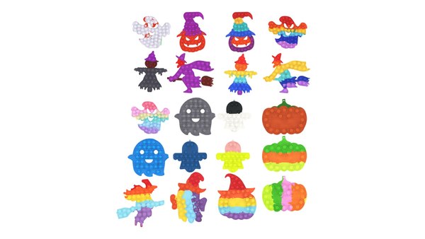Halloween Pop It Fidget Toys Set model - TurboSquid 1780318