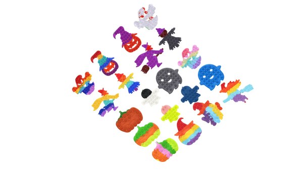 Halloween Pop It Fidget Toys Set model - TurboSquid 1780318