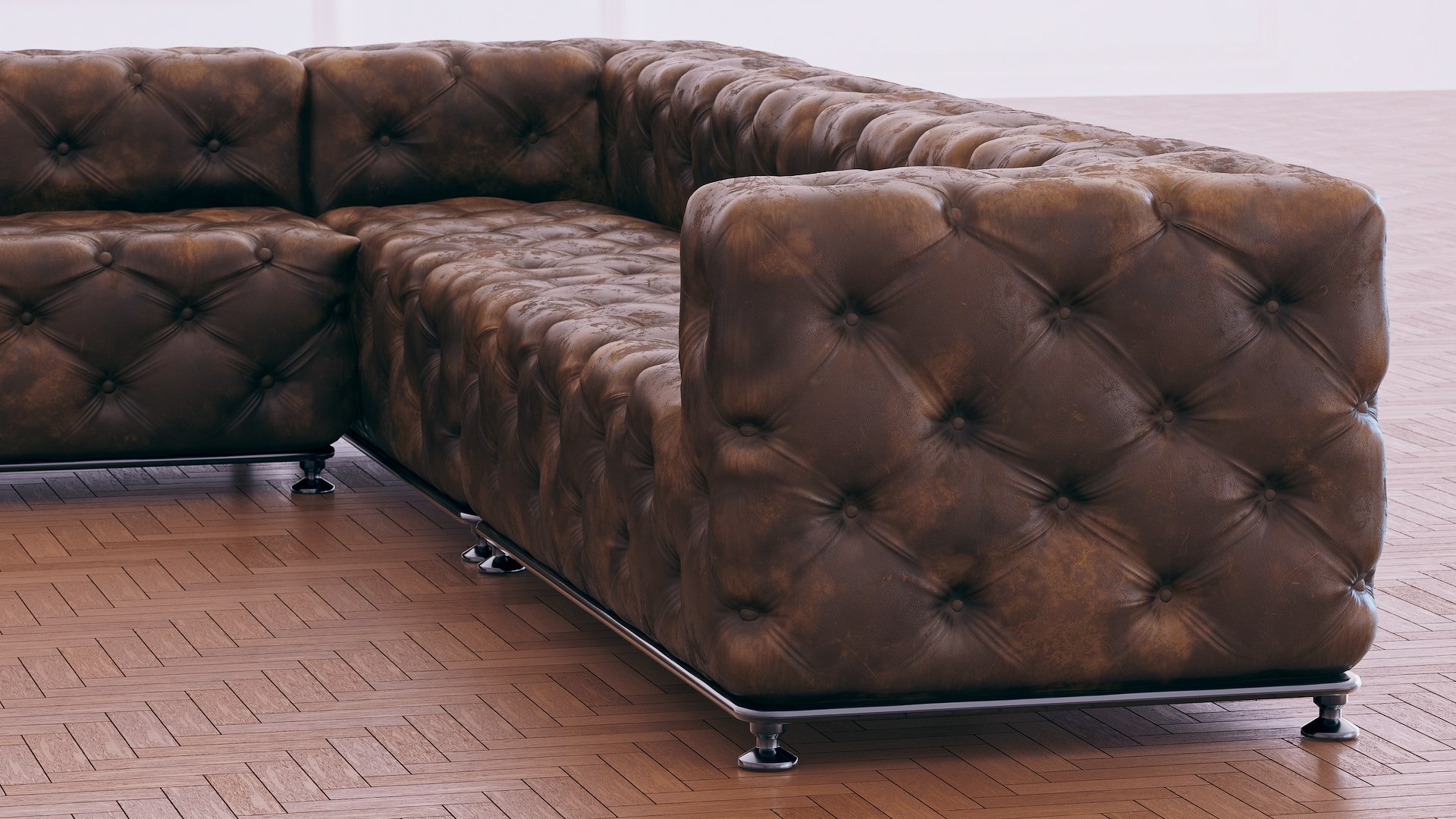 High Quality Corner Sofa - Chesterfield 3D Model - TurboSquid 1954084