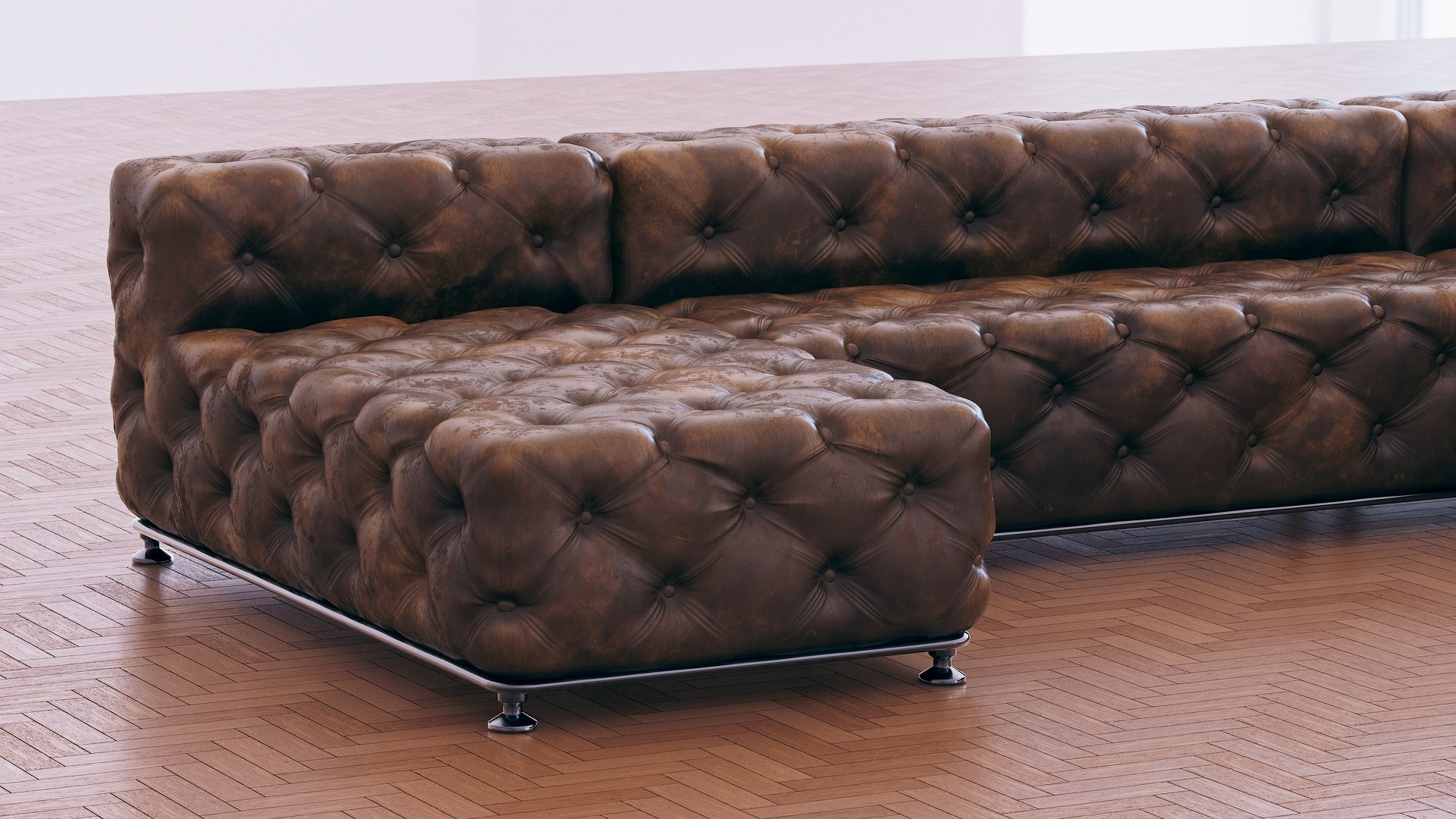 High Quality Corner Sofa - Chesterfield 3D Model - TurboSquid 1954084