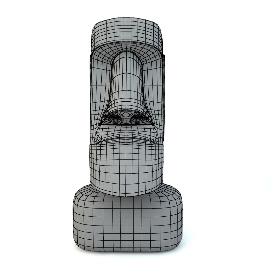 3D Model Moai Statue - TurboSquid 1489983