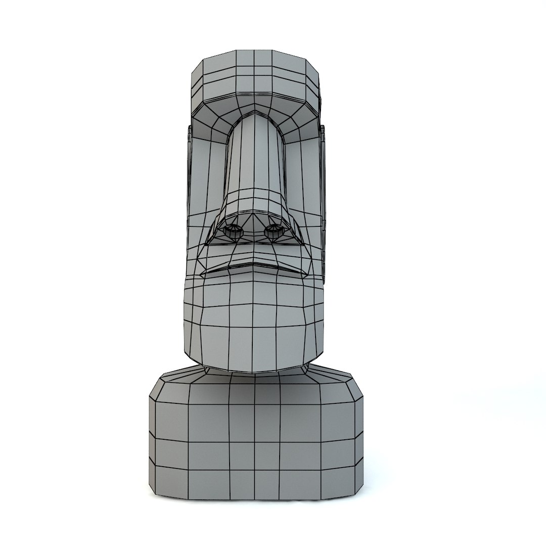 3D Model Moai Statue - TurboSquid 1489983