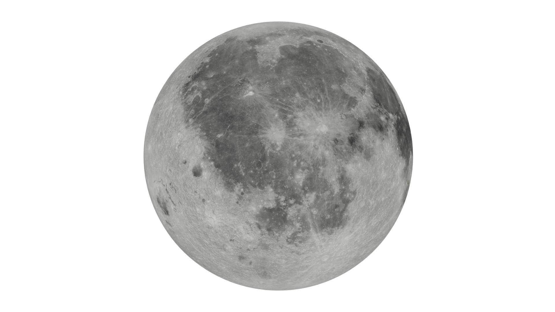 3D PBR Ultra-Realistic Low Poly Moon 8K - TurboSquid 1973697