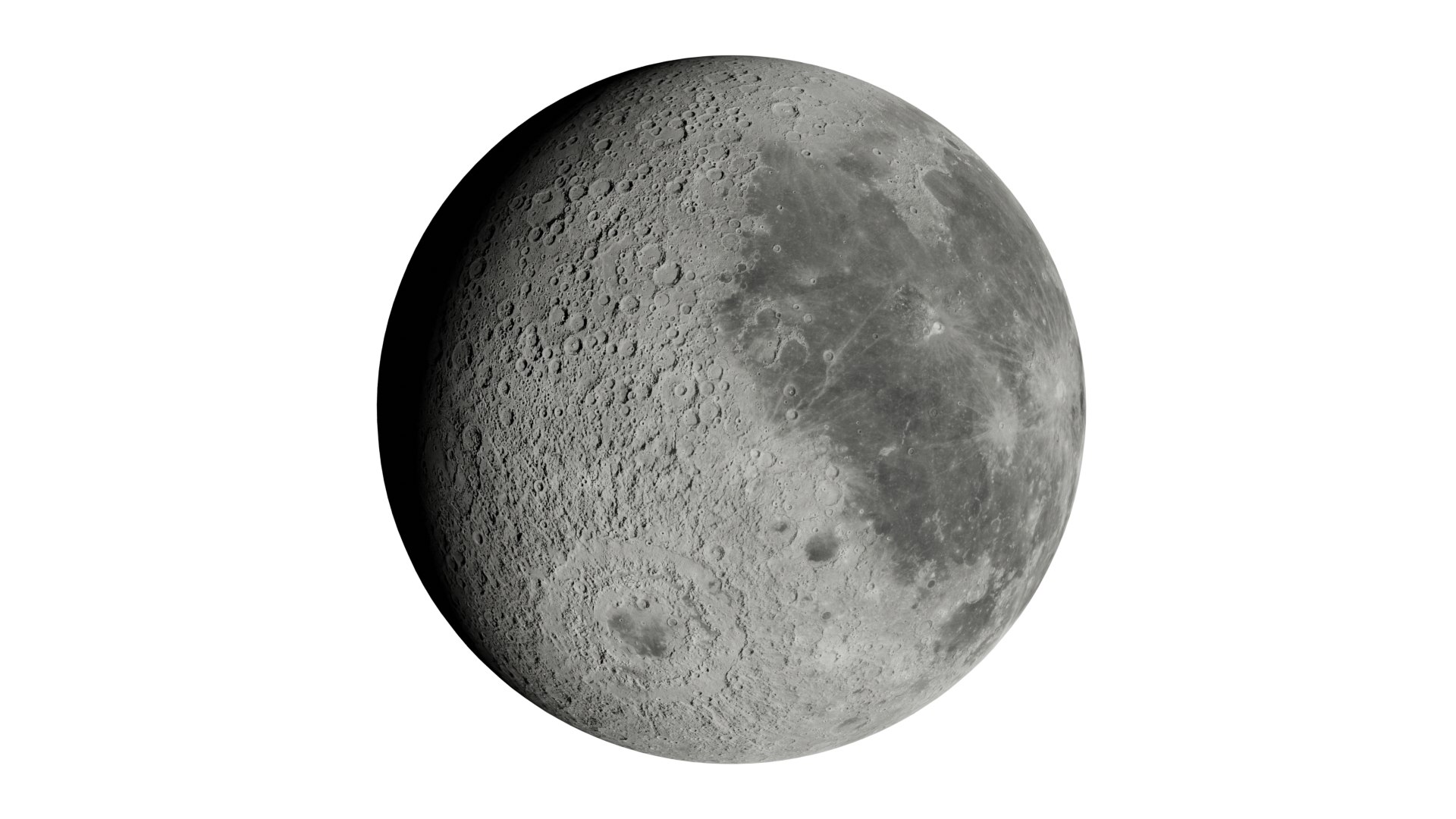 3D PBR Ultra-Realistic Low Poly Moon 8K - TurboSquid 1973697