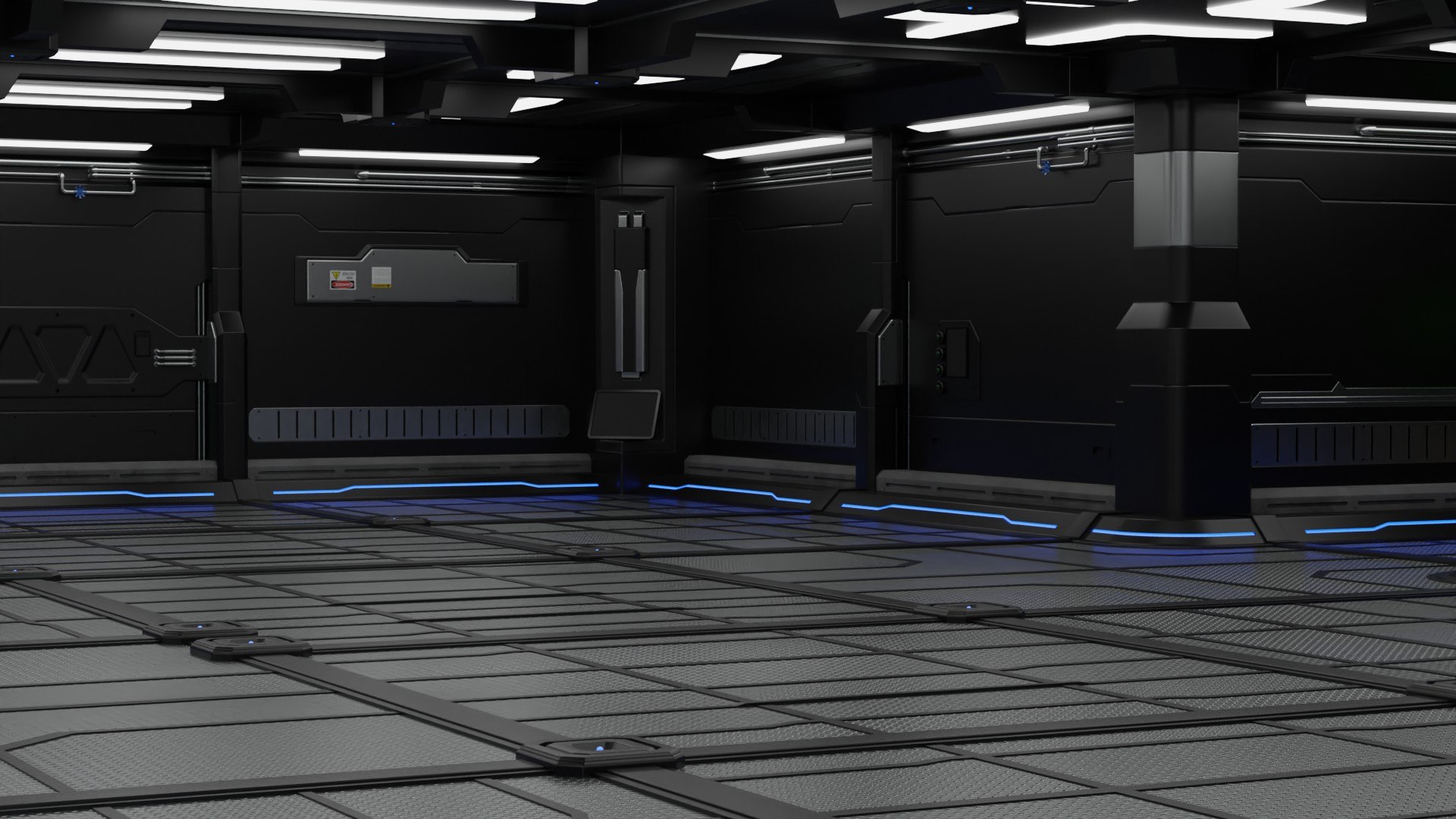 3D Sci Fi Modular Interior 1A - TurboSquid 1829640