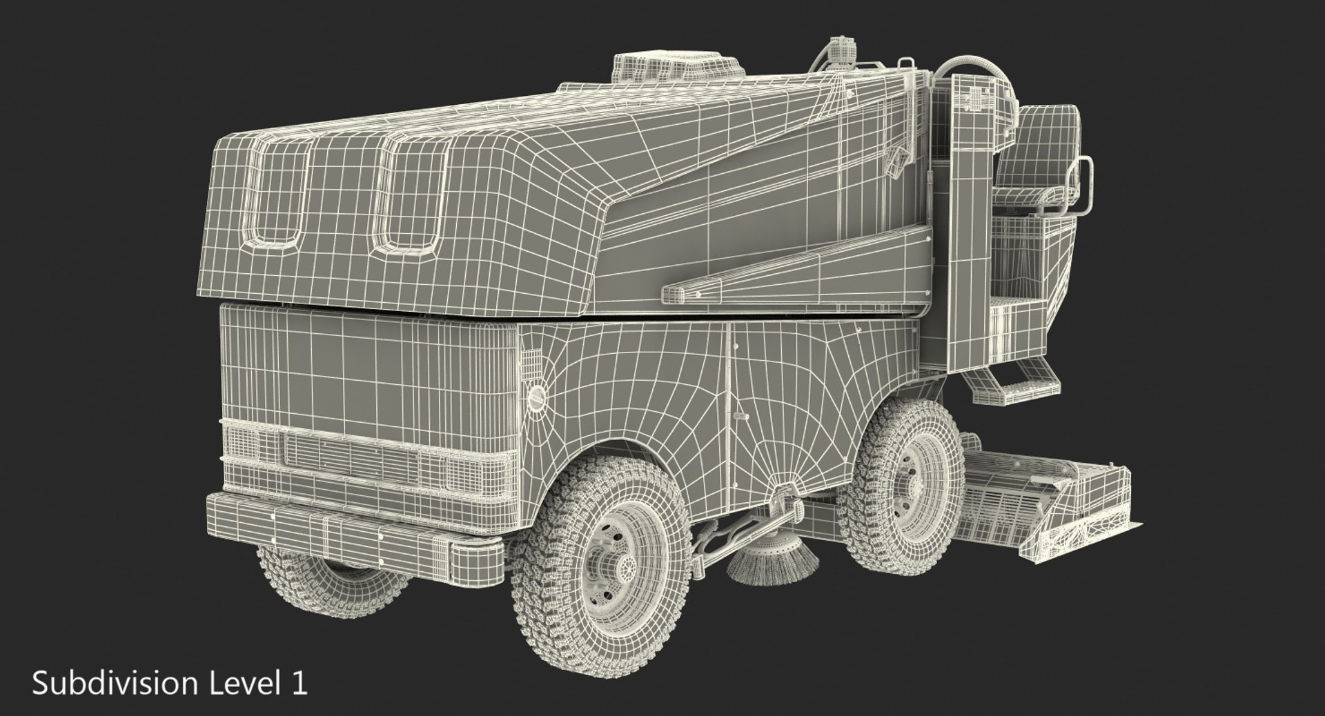 3D electric ice resurfacer machine - TurboSquid 1265073