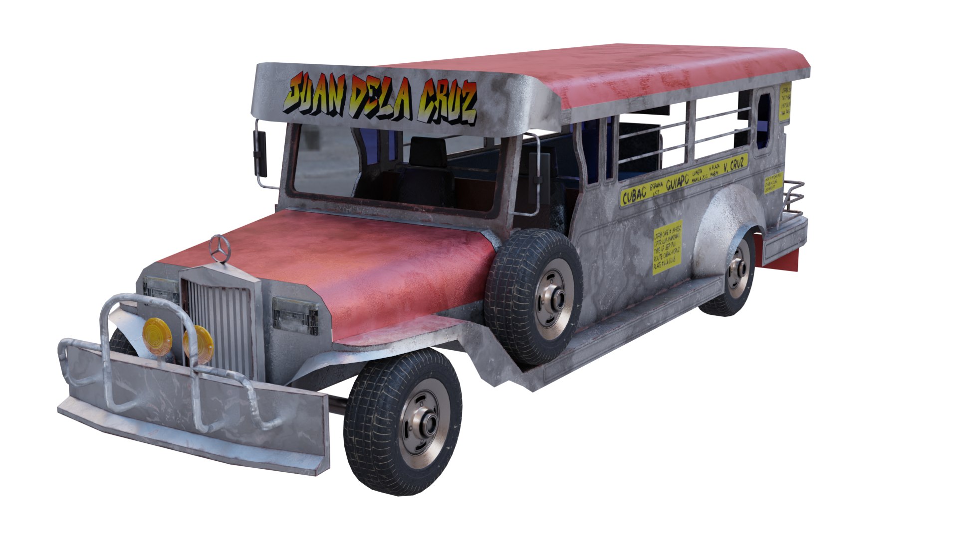 Pinoy Jeepney 3D-Modell - TurboSquid 1939238