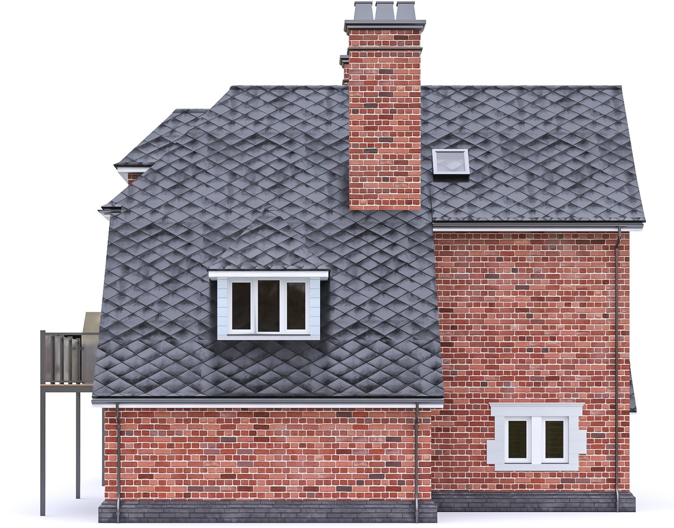 English Brick House Model - TurboSquid 1262851