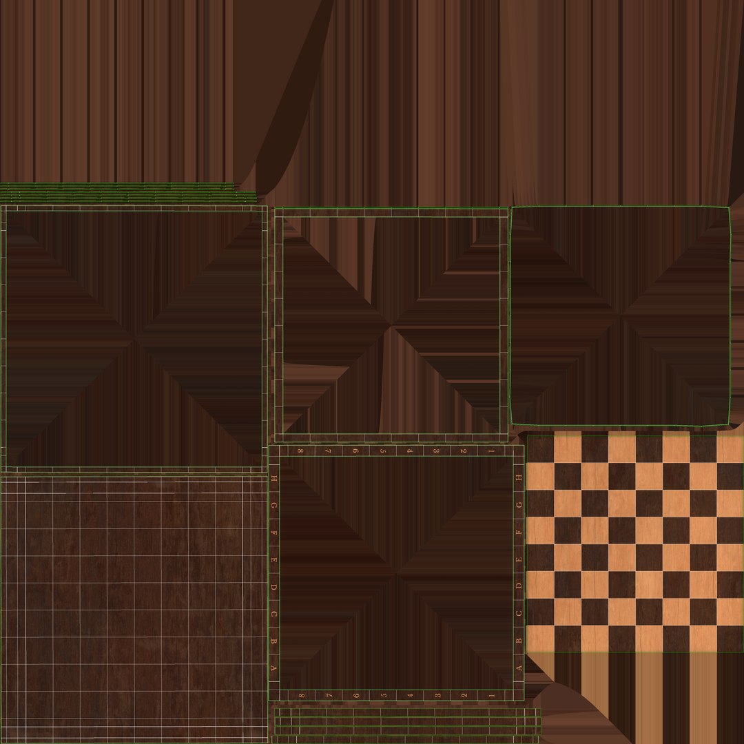 3D Chessboard 1 With PBR 4K 8K - TurboSquid 1772748