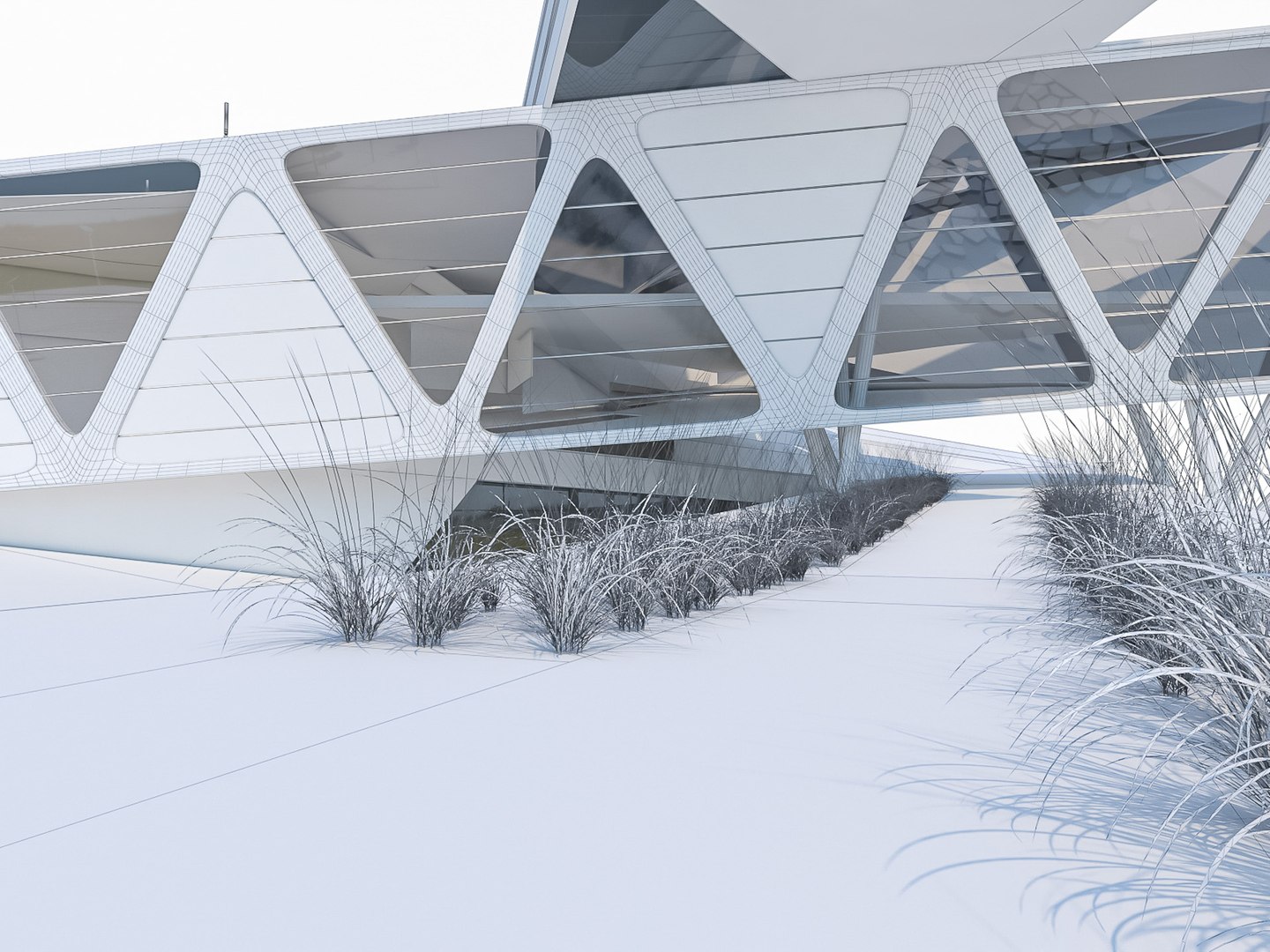 3D Modern Museum Building 02 Model - TurboSquid 1751296